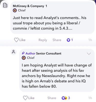 There's an entire post brimming with one-sided political content (left ...