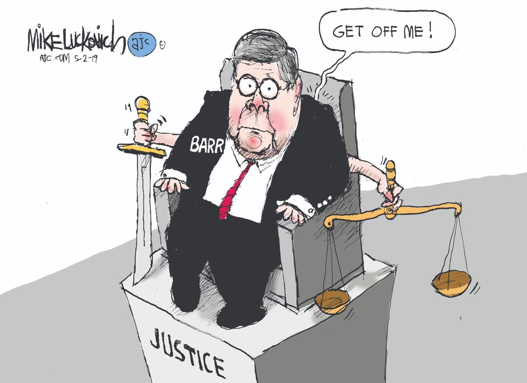 Political cartoons for the week. A lot of them about Barr ...
