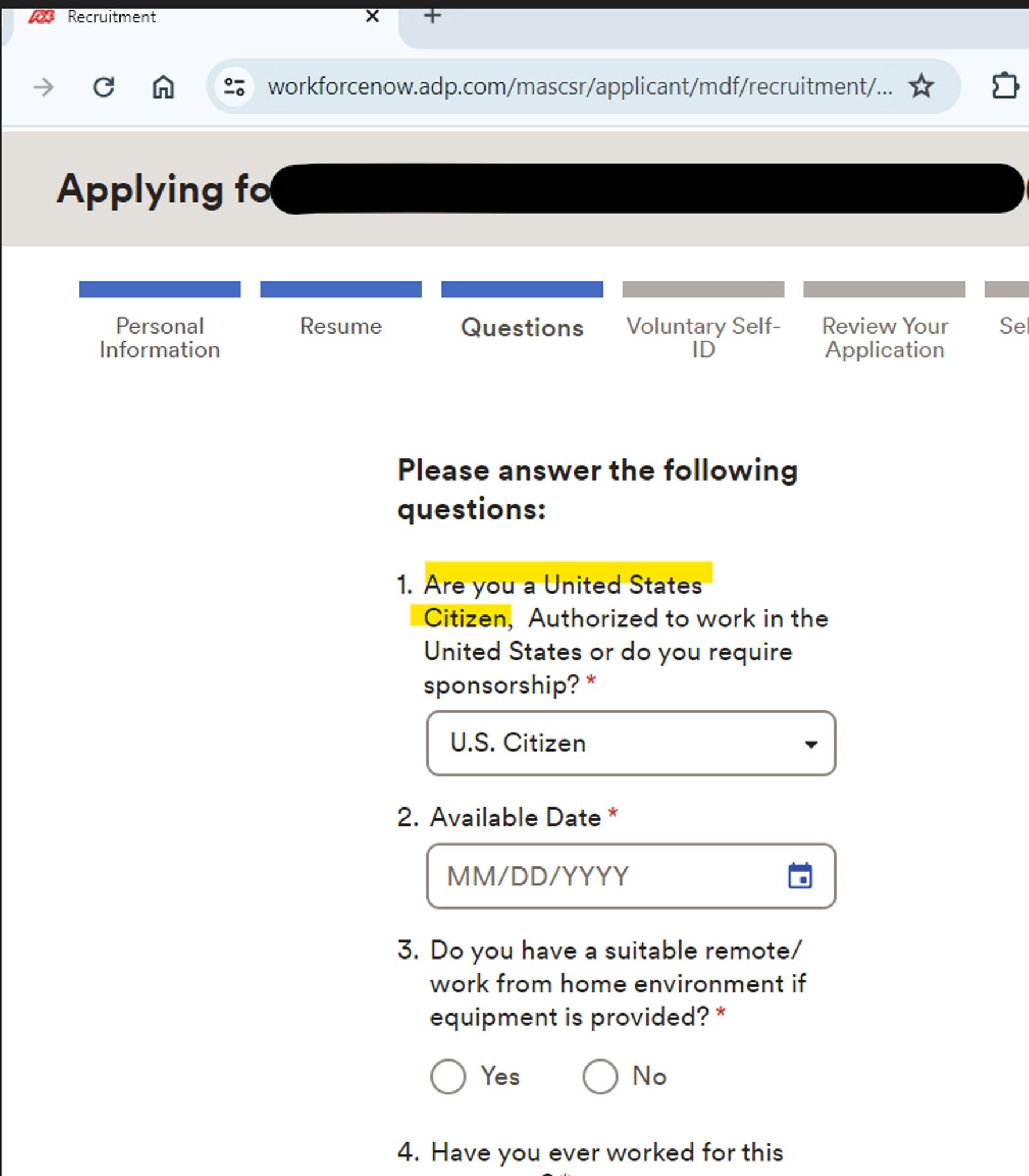 Rejecting candidates based on how they answer this question is the ...