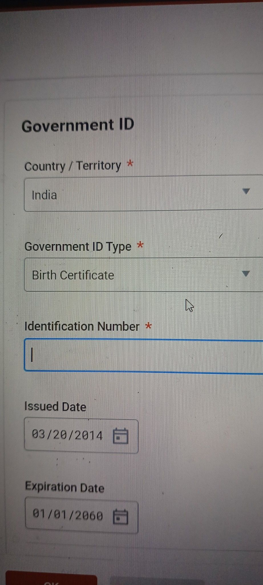 Hello , What is the birth certificate they ask in the portal ? What to ...