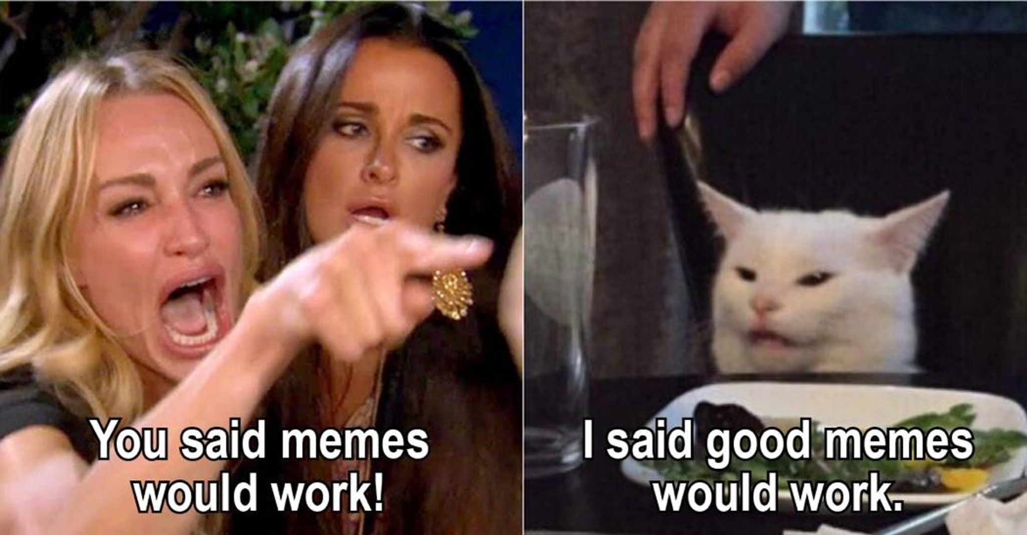 My thoughts every time a client asks about memes. | Fishbowl