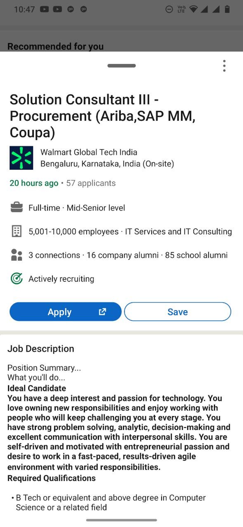 Can someone from Walmart refer me for this role? | Fishbowl