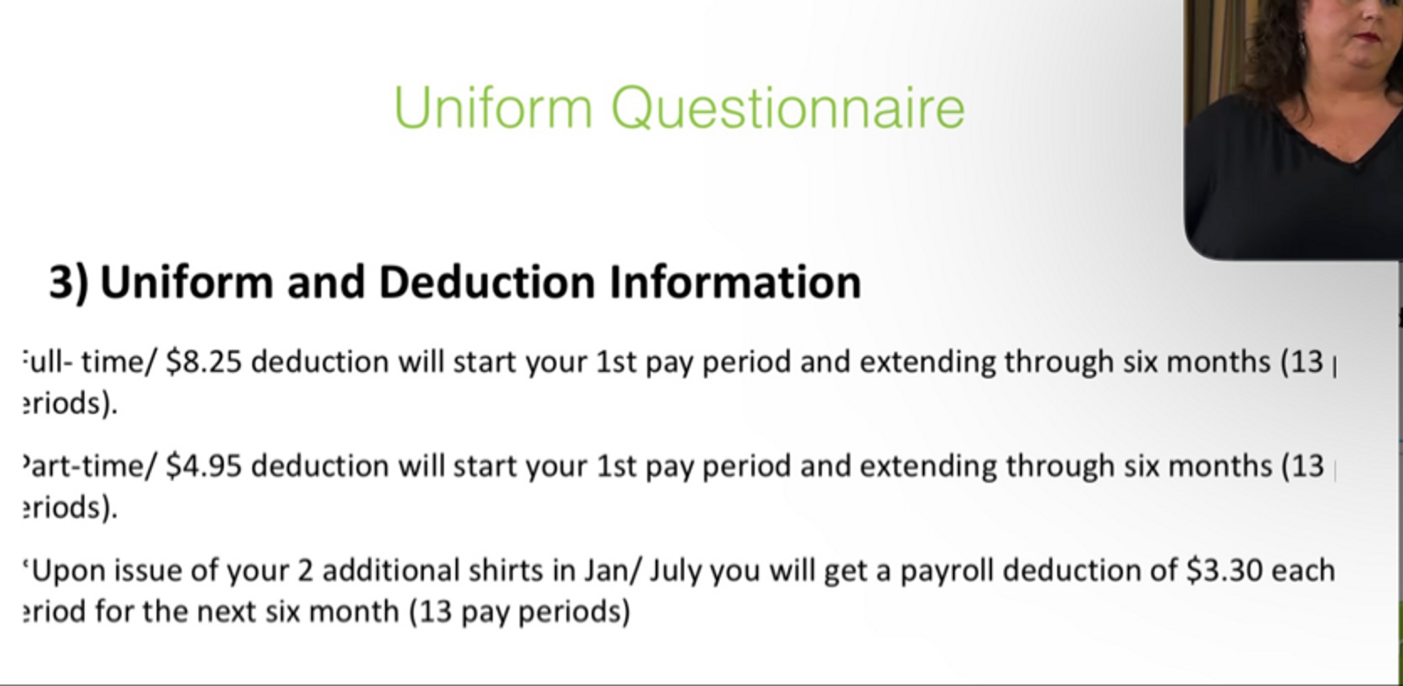 So I’m filling out my application for my job and it’s asking to deduct ...