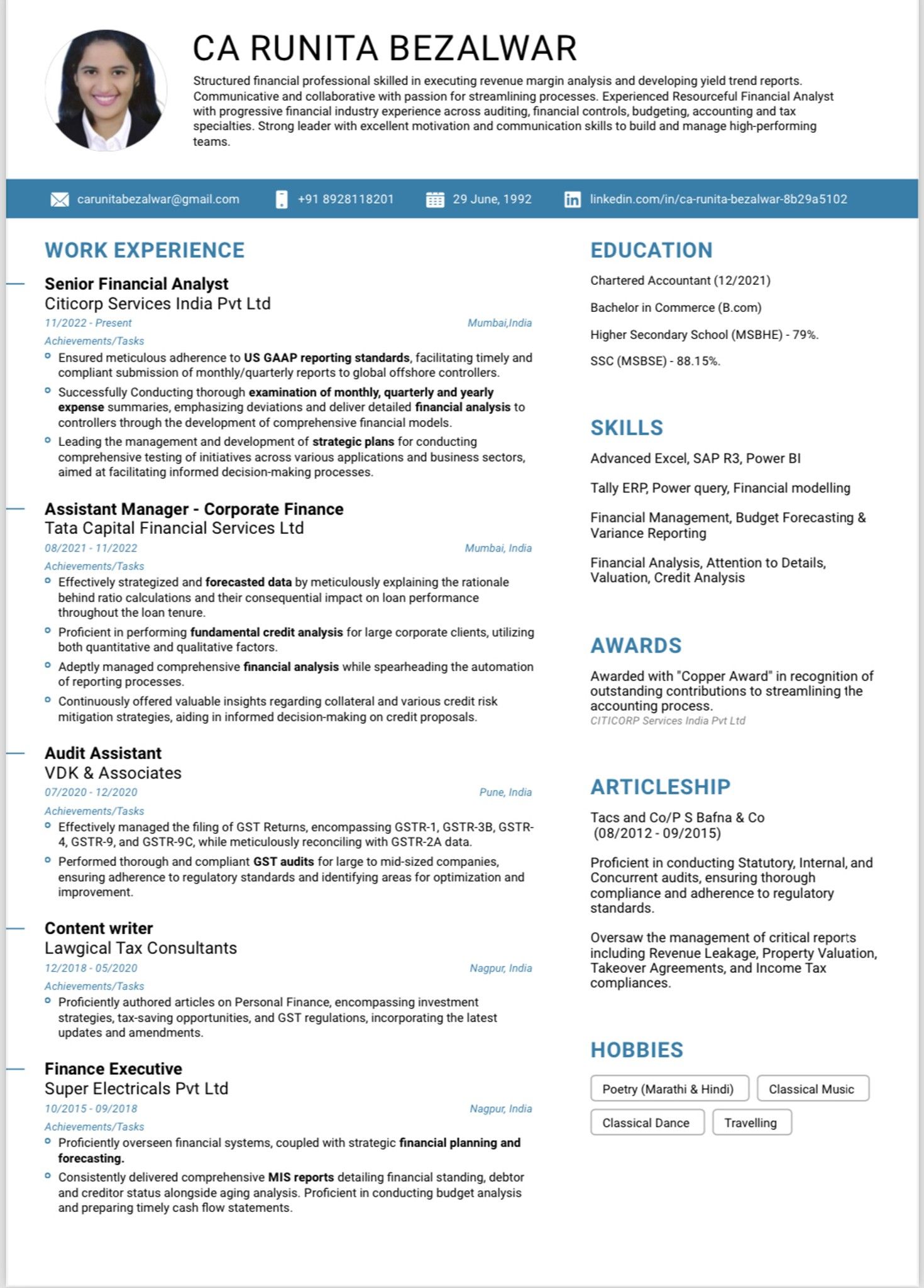 Hello, I am having 8 years of work experience (2 yrs of post ...