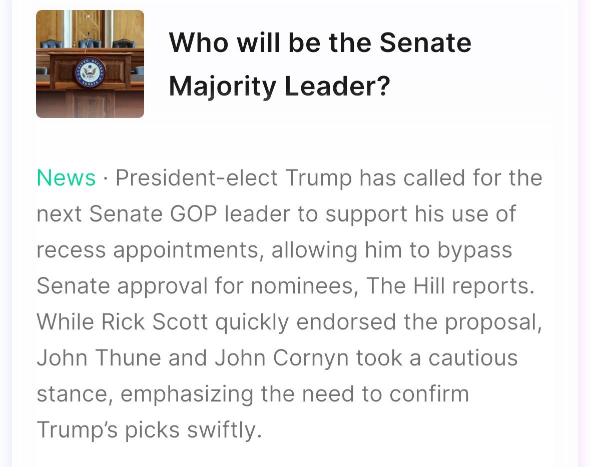 Why would Trump want to bypass the Senate approval... | Fishbowl