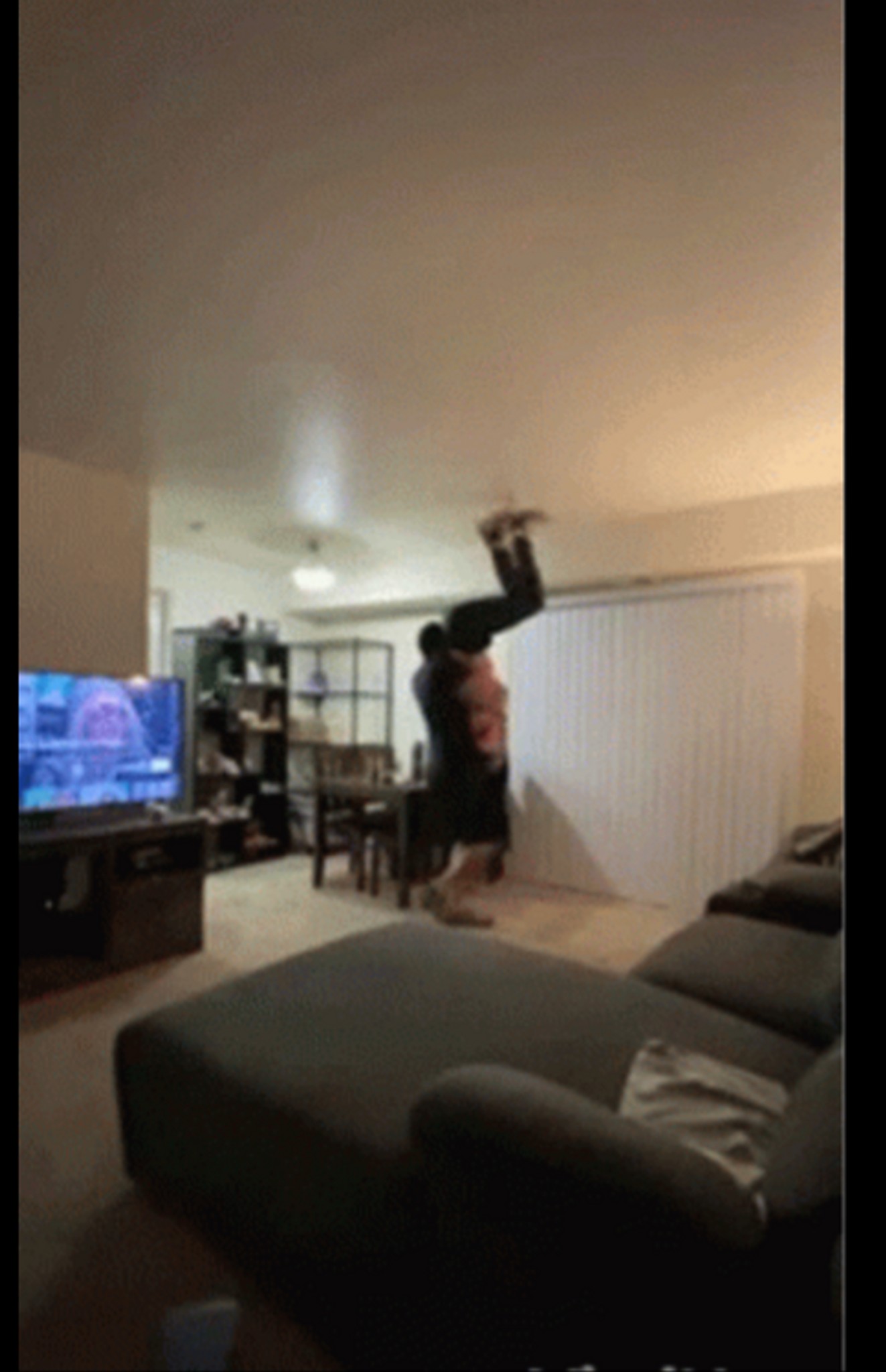 My upstairs neighbor walks VERY heavily. They basically stomp around ...