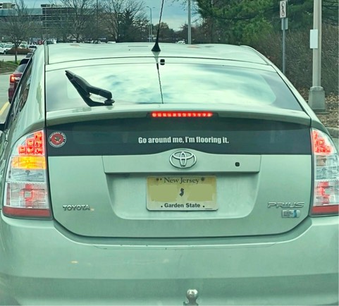 Appropriate Prius sticker | Fishbowl