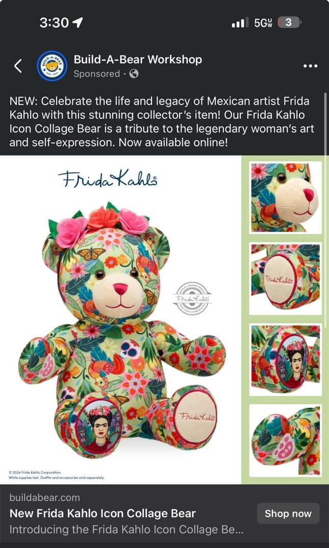 This Frida Kahlo Build a Bear reminds me of my gen... | Fishbowl
