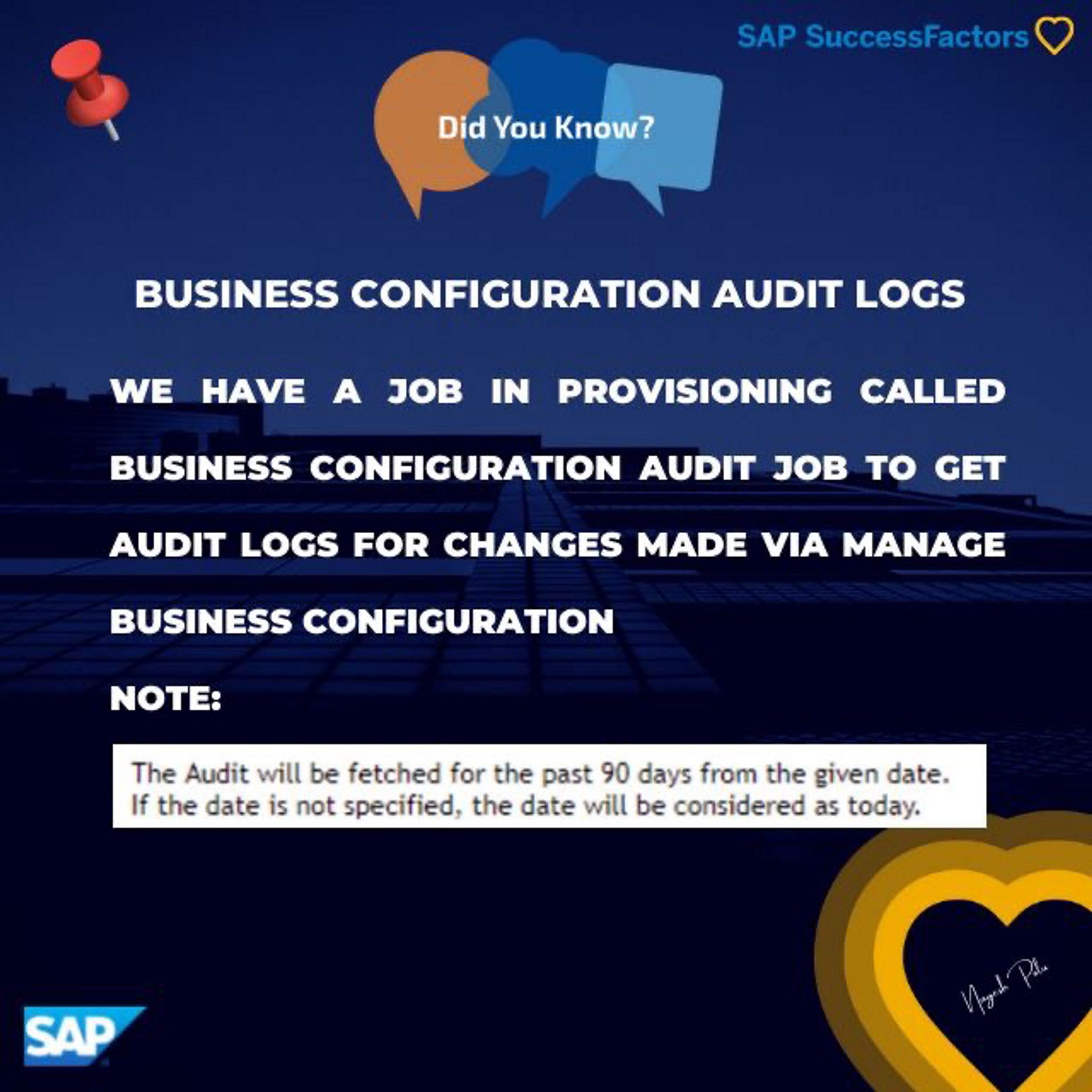 Generate Business Configuration Audit logs #SAP #... | Fishbowl