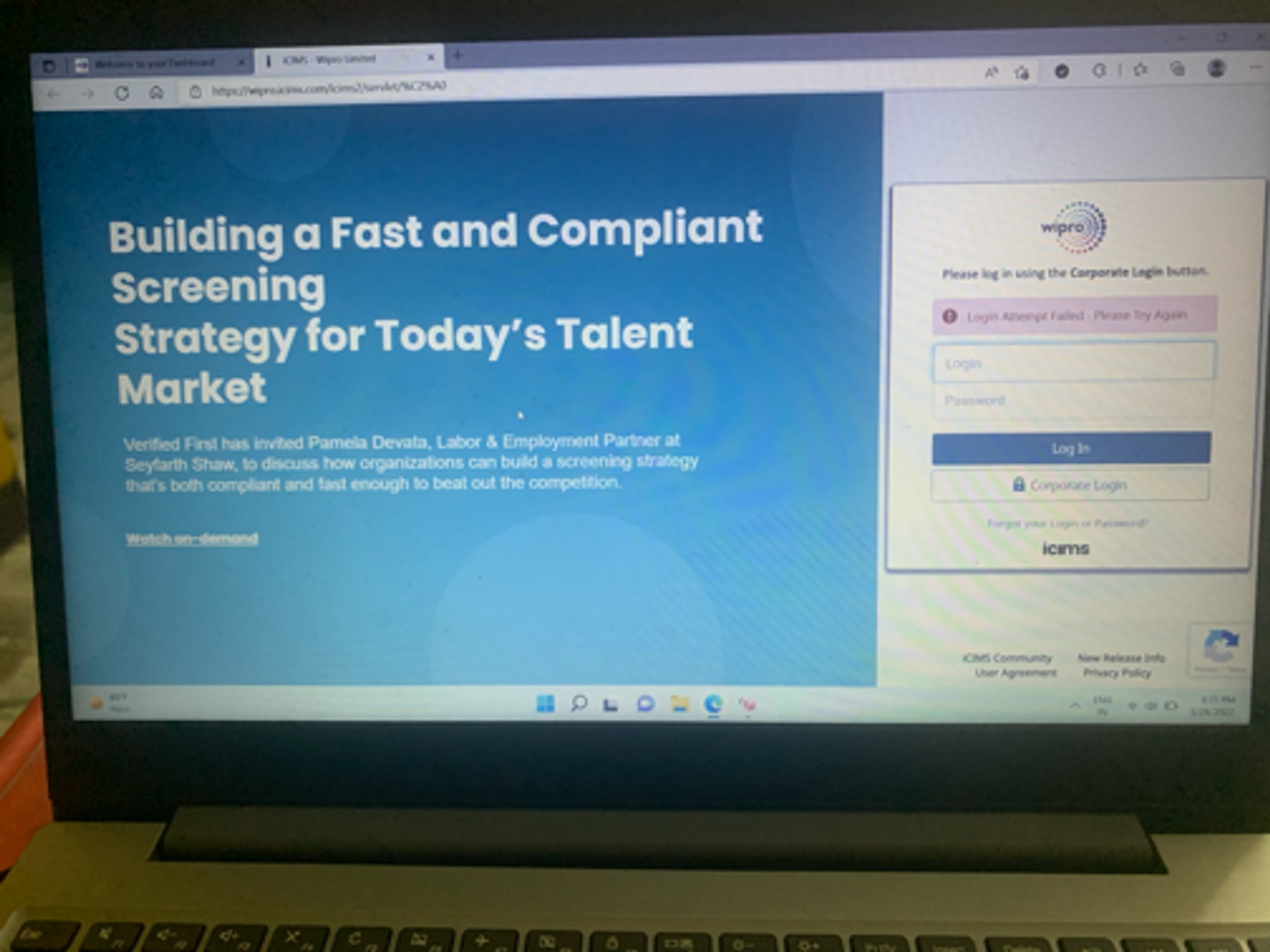 Hi All, My doj at @Wipro is May 25th.I’m unable to access onboarding ...