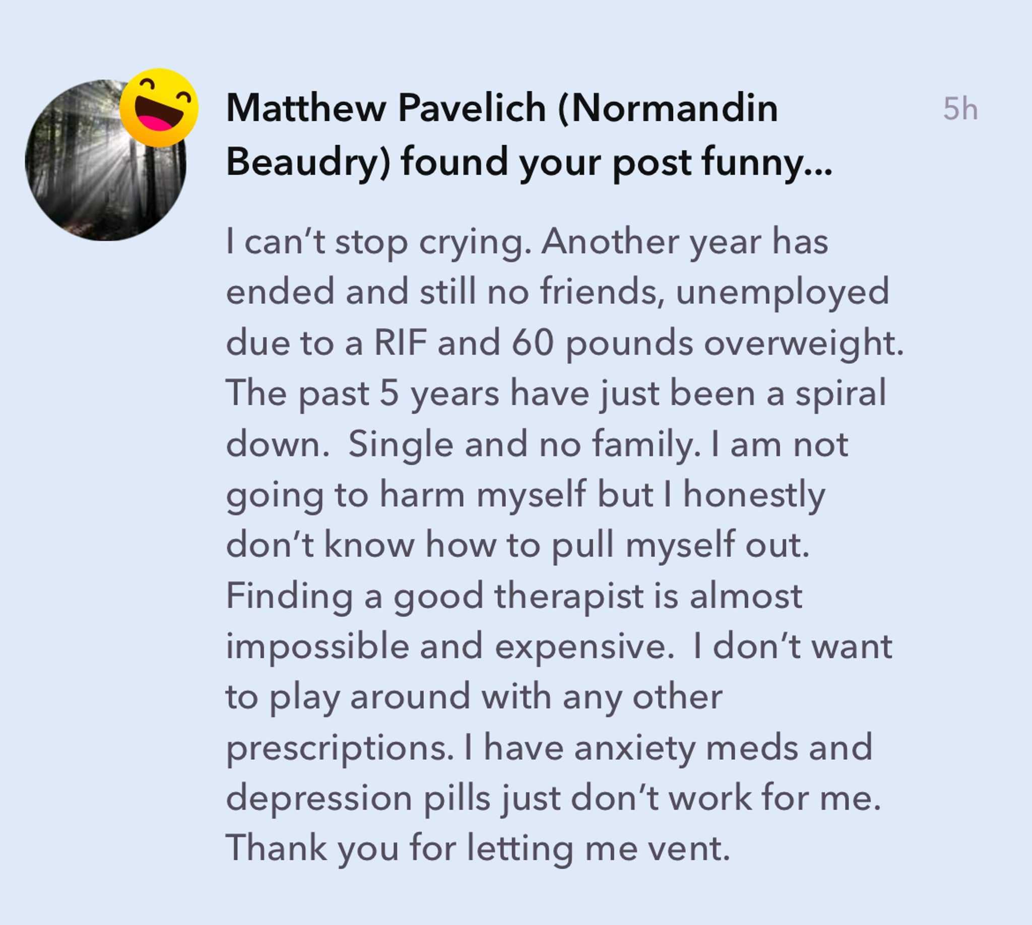 I can’t stop crying. Another year has ended and st... | Fishbowl