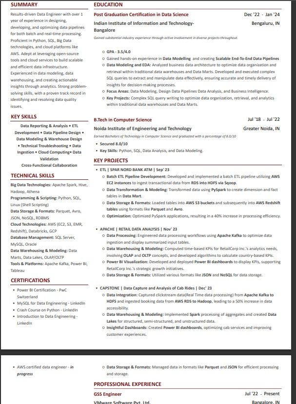 Hi Everyone! I am looking for switching from technical support(GSS ...