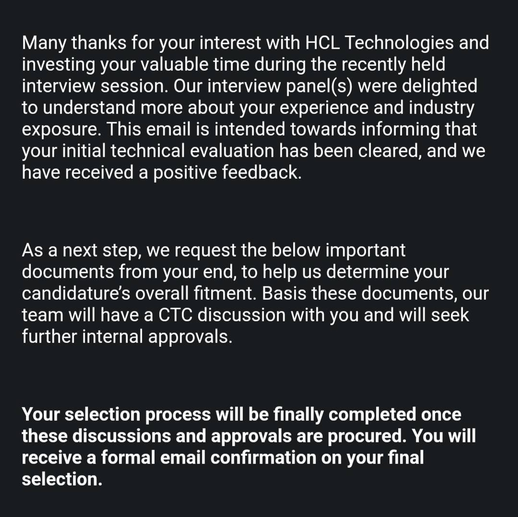 Hello Fishes, On 1st April 2023 I was interviewed ... | Fishbowl