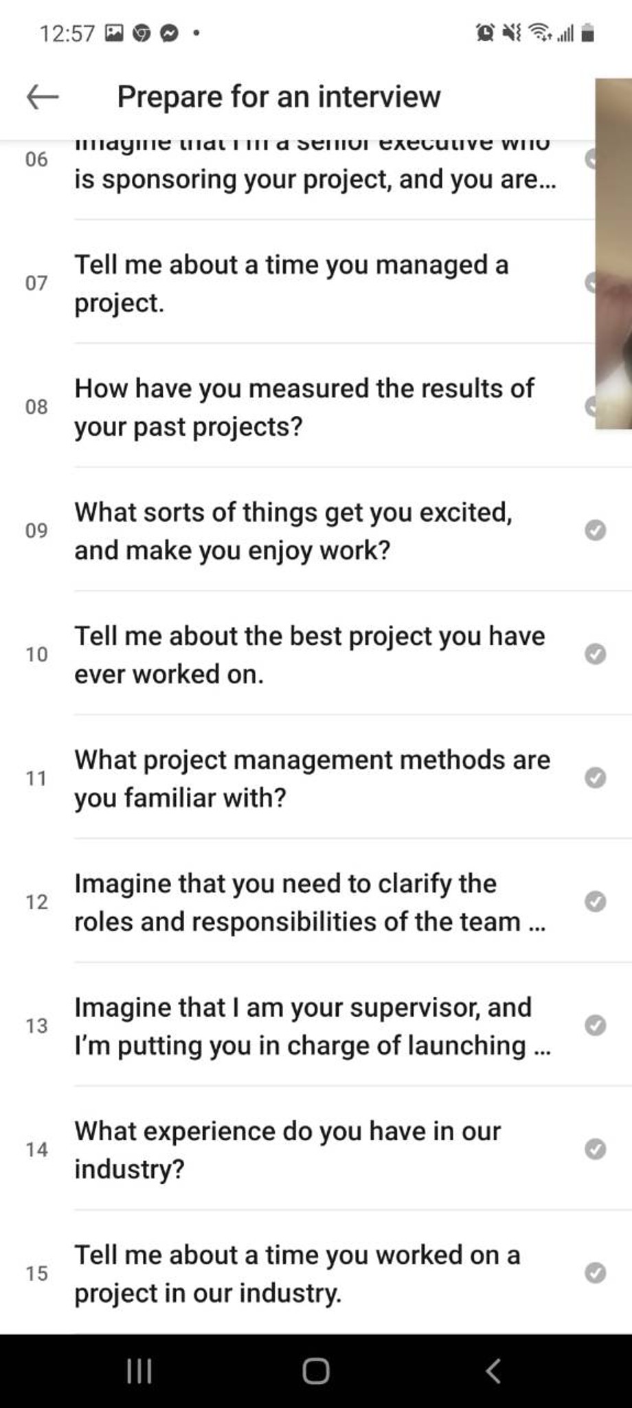 I was directly contacted by a recruiter to interview for an open PM ...