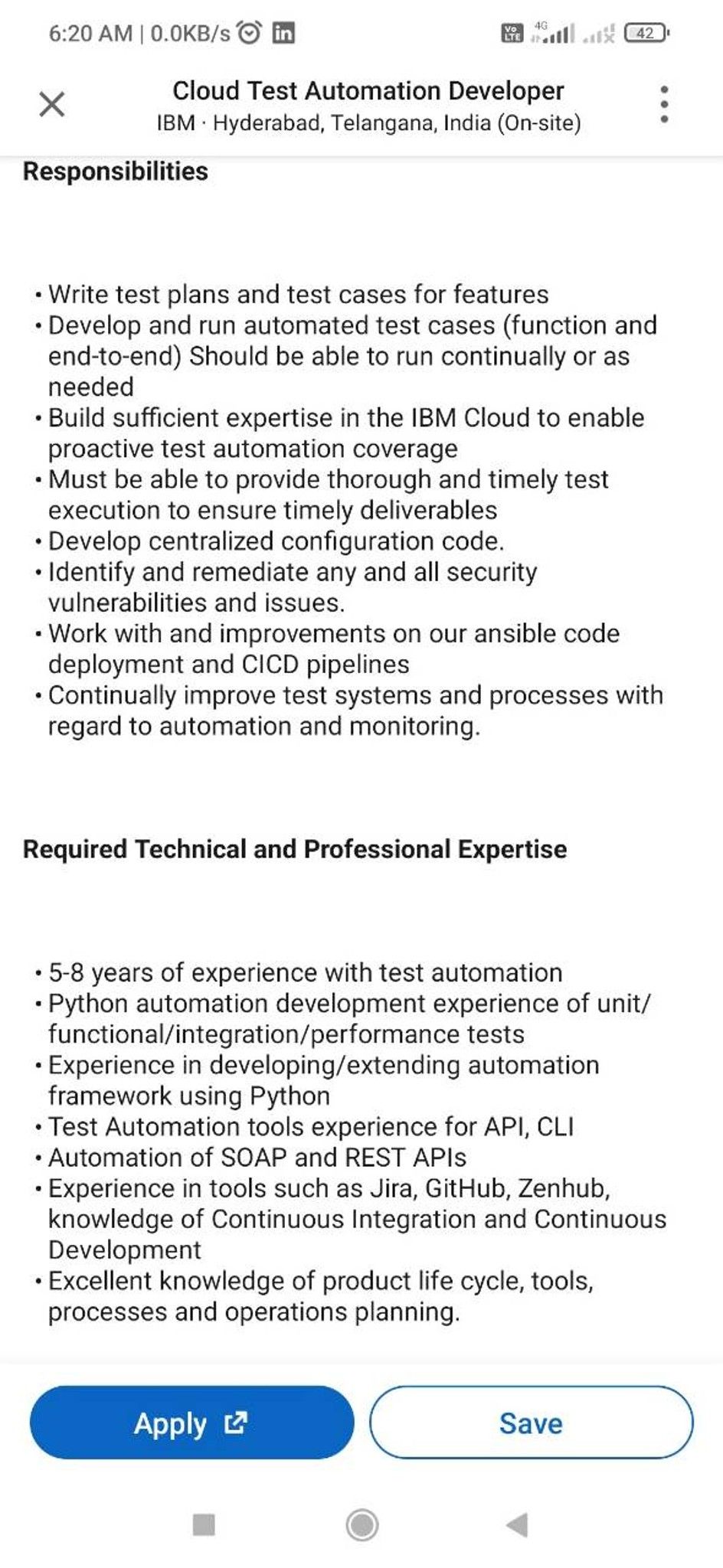 I got offer with designation " cloud test automati... | Fishbowl