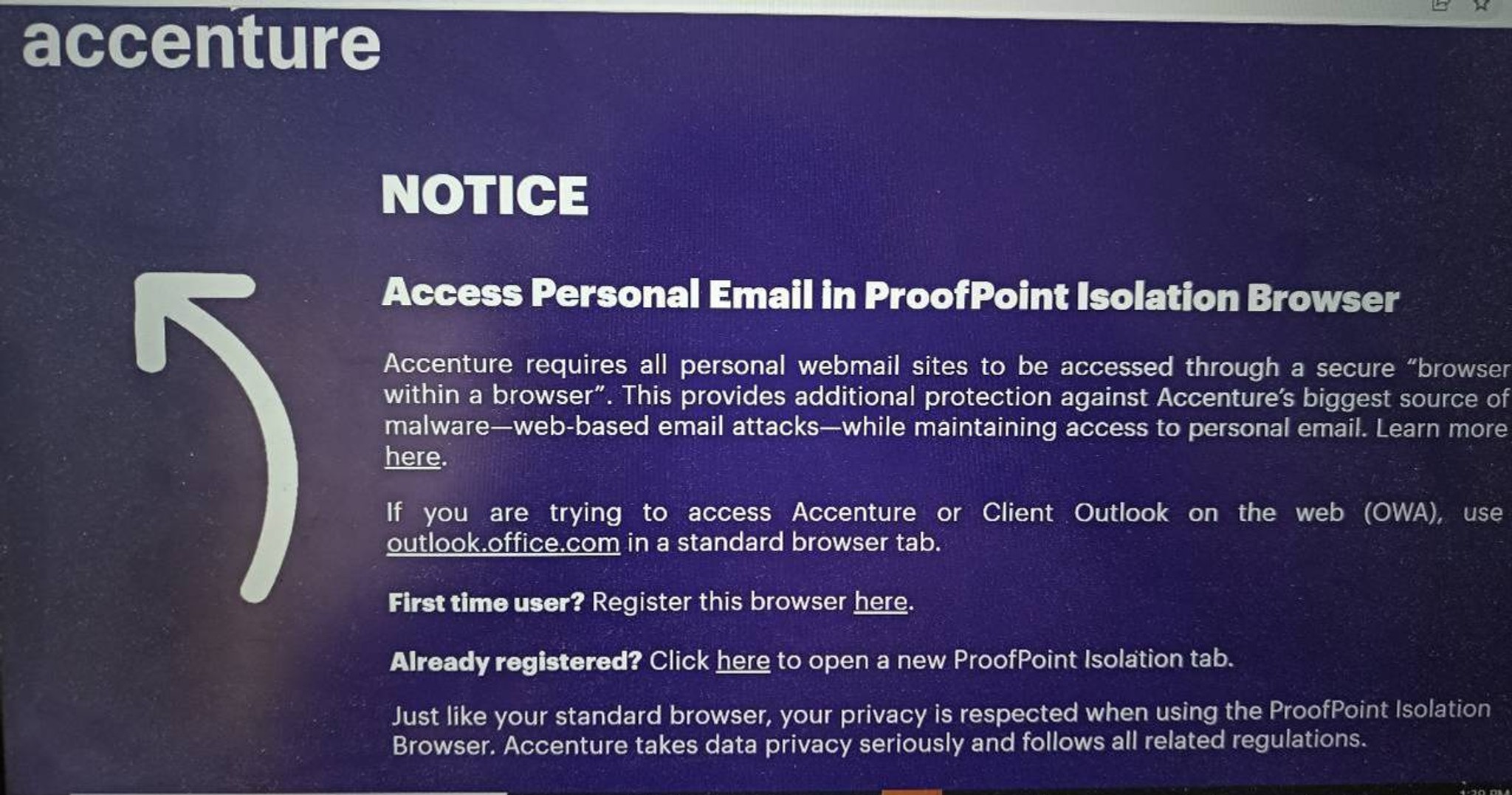 I am unable to open Gmail account on Accenture lap... | Fishbowl