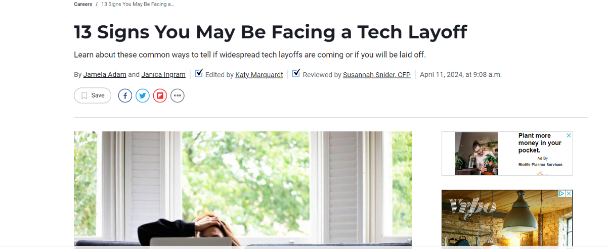 I Have Been Laid Off Three Times Over The Past Two Years And I Wish I