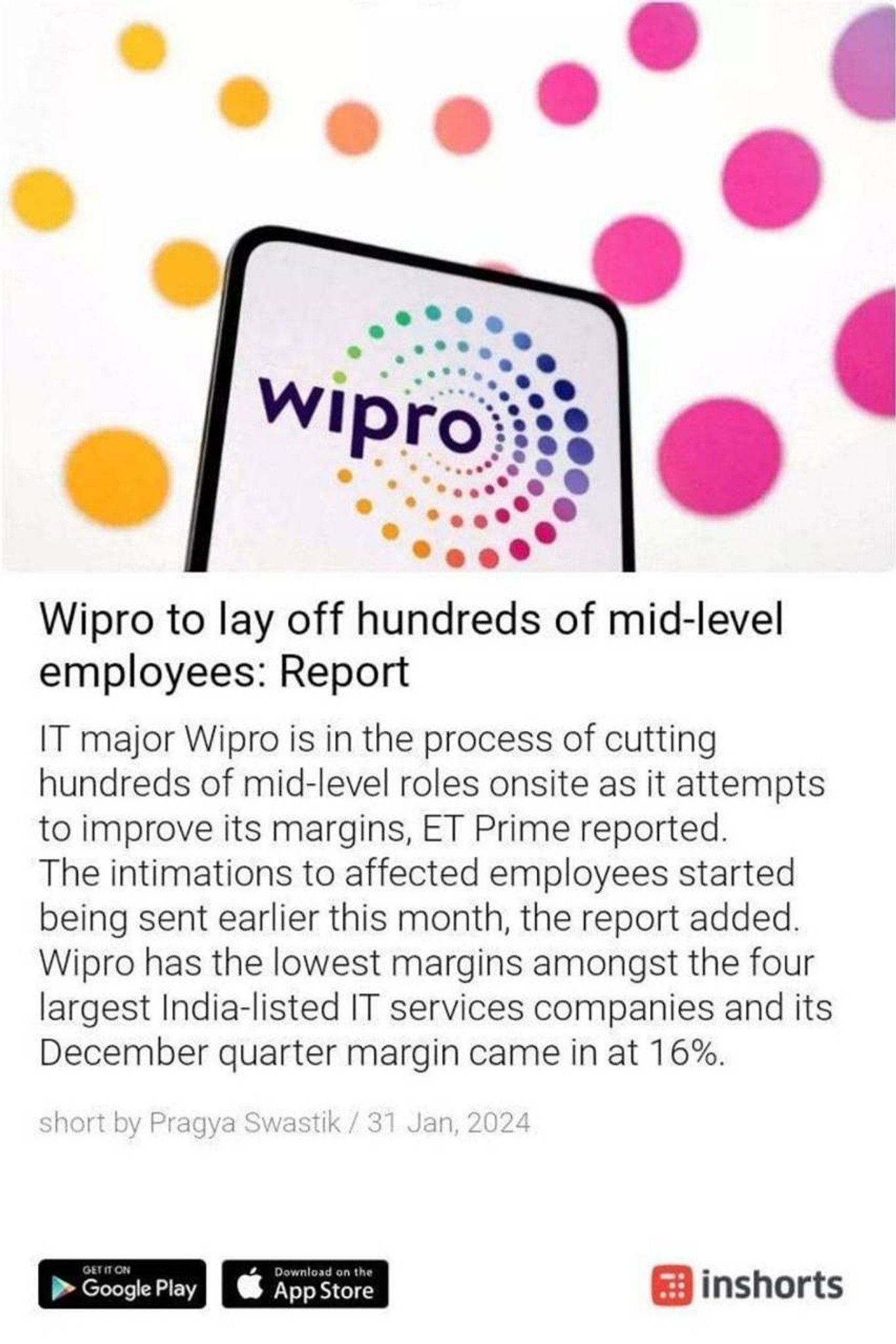 Is it true Wipro laying off mid level employees wi... | Fishbowl