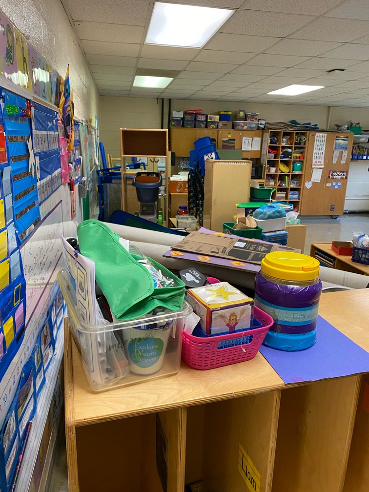 This. I left March 27 a classroom set up, materials and toys out. We ...
