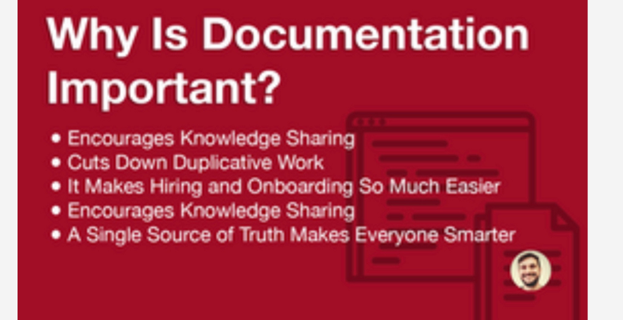 📂 Why Is Documentation So Important? Encourages... | Fishbowl