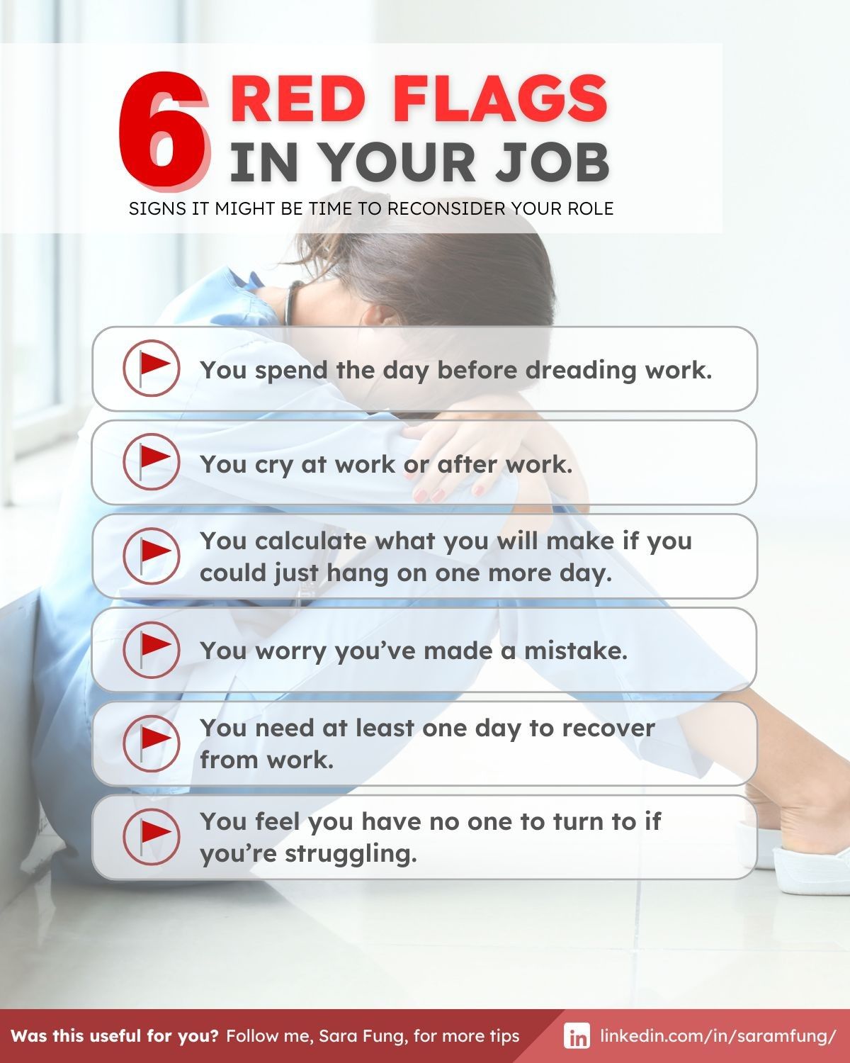 Have you experienced any of these red flags at work? I used to think ...