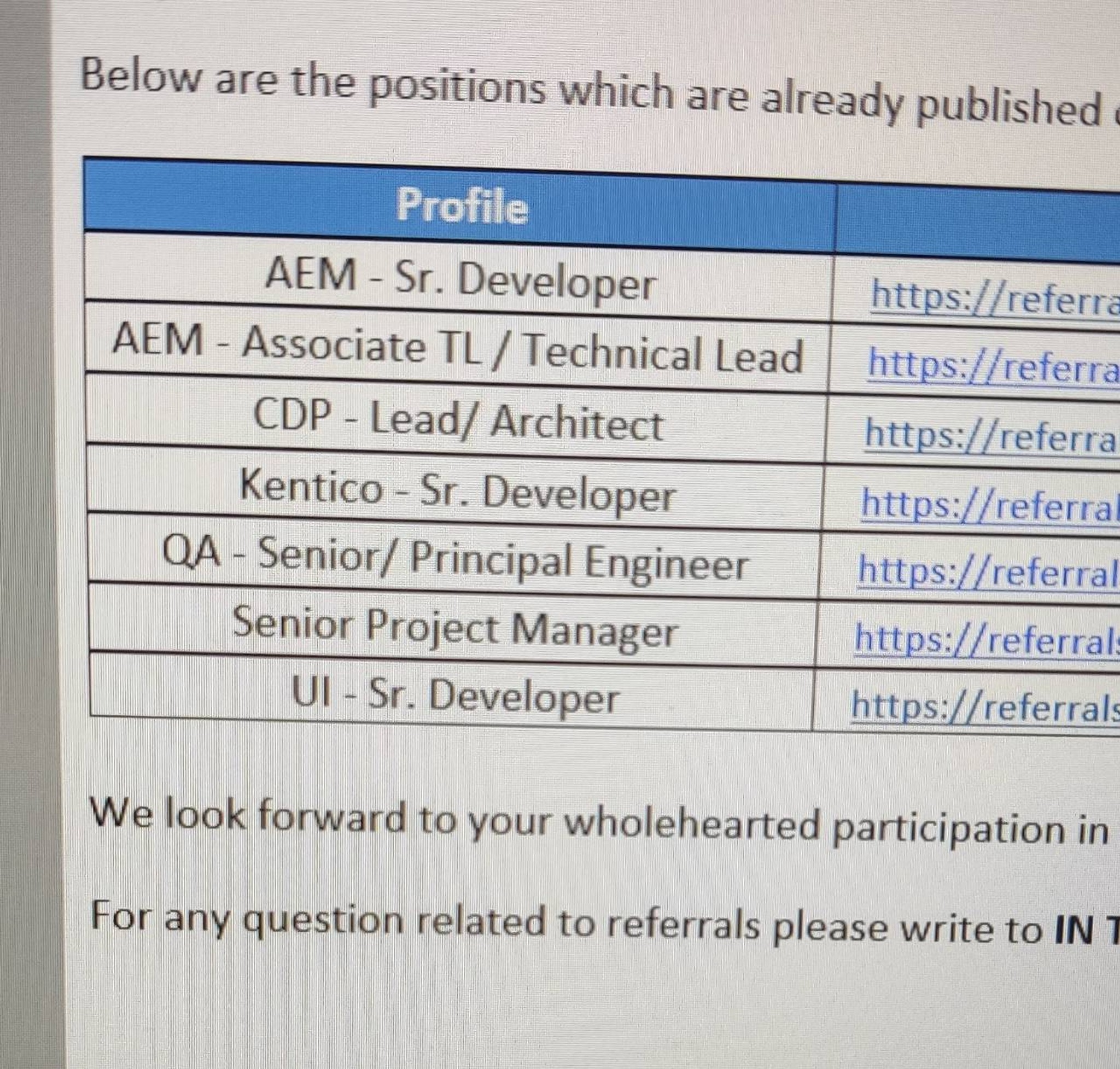 Here Are The Openings In TA Digital India Please Fishbowl Here Are The Openings In TA Digital India Please Fishbowl