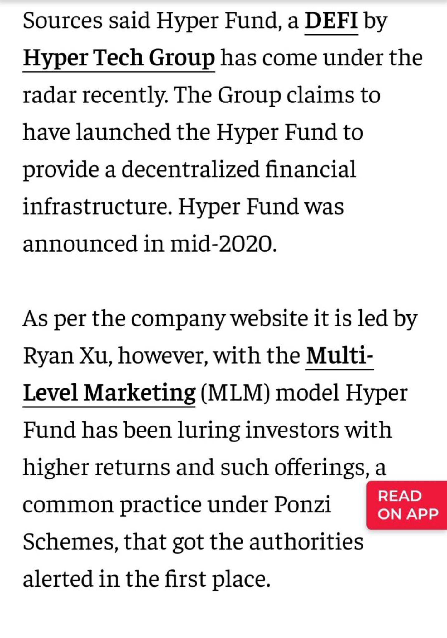 Heard about Hyper Fund by the Hypertech Group. Pro... | Fishbowl
