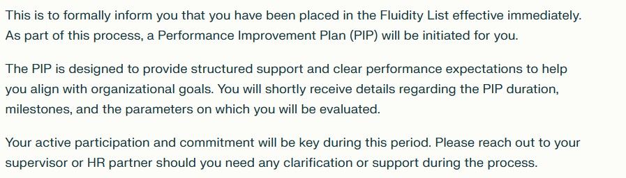 Fluidity list is PIP now .. Best time to leave TCS... | Fishbowl