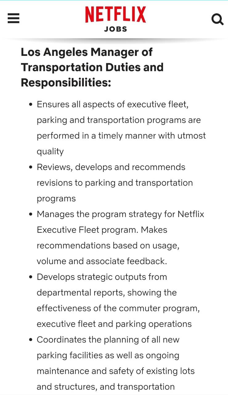 I just saw this job posting for Netflix and though... | Fishbowl