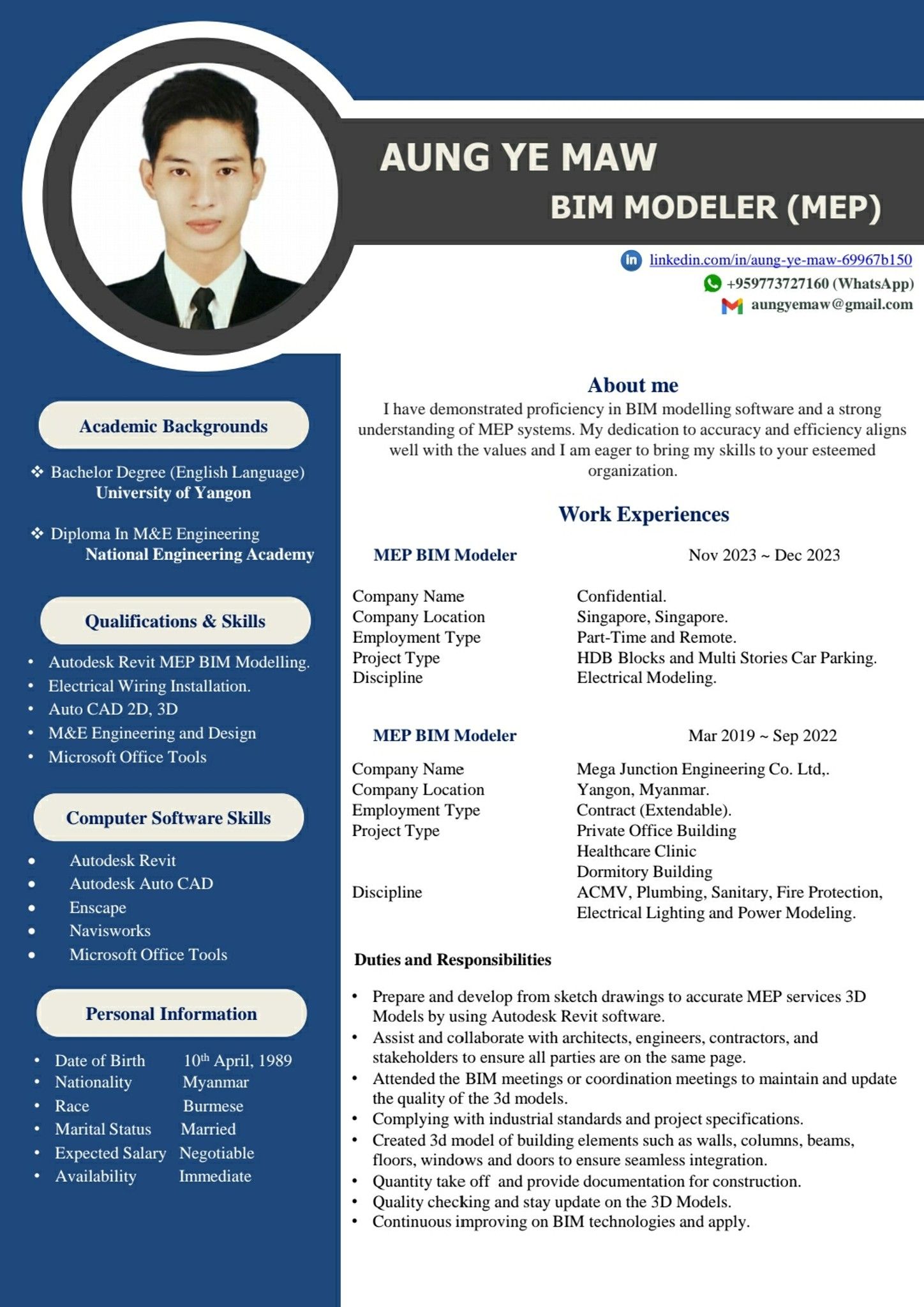 Dear Hiring Managers, Recruiting Managers and Employers, I am reaching ...