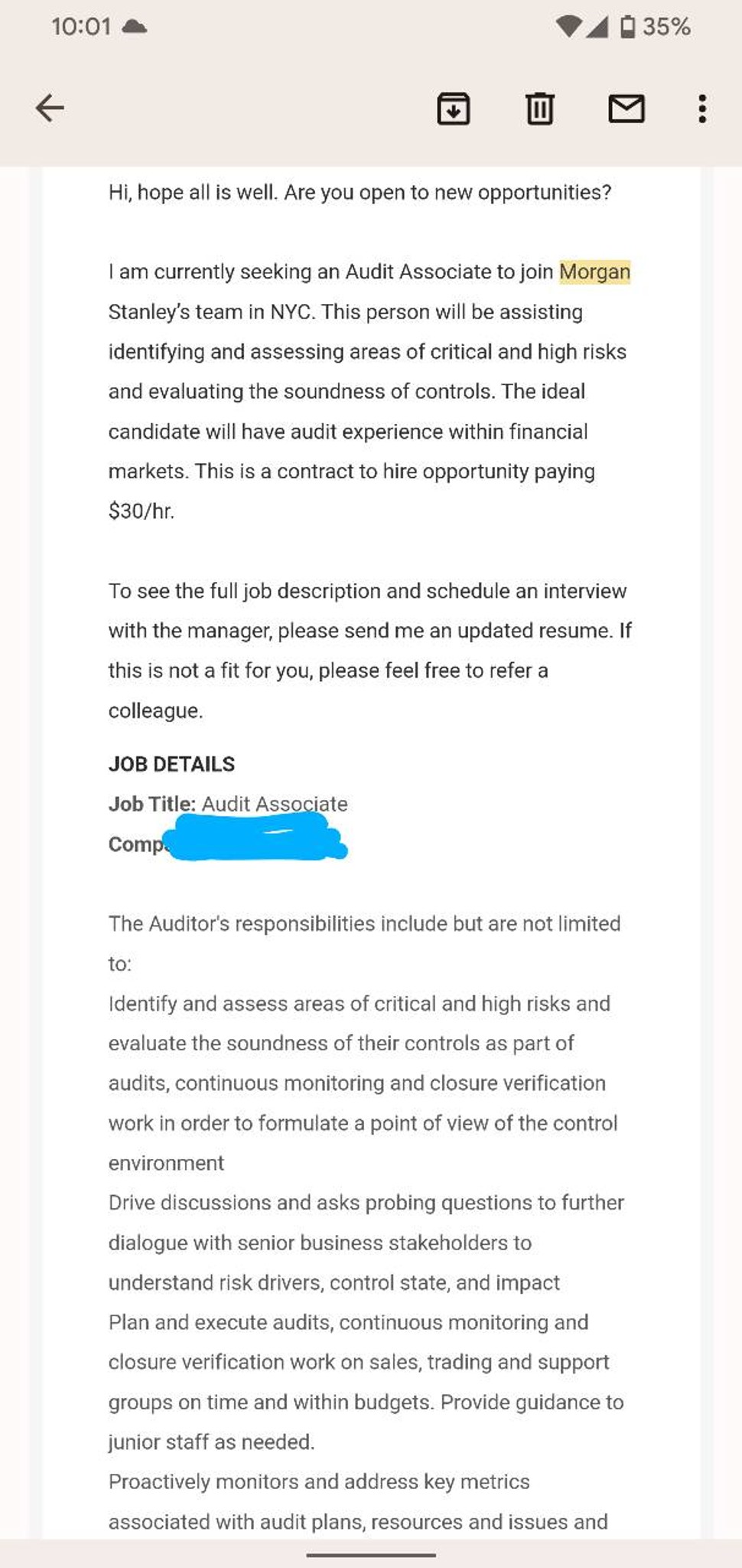 What is the worst job offer you've ever received? ... | Fishbowl