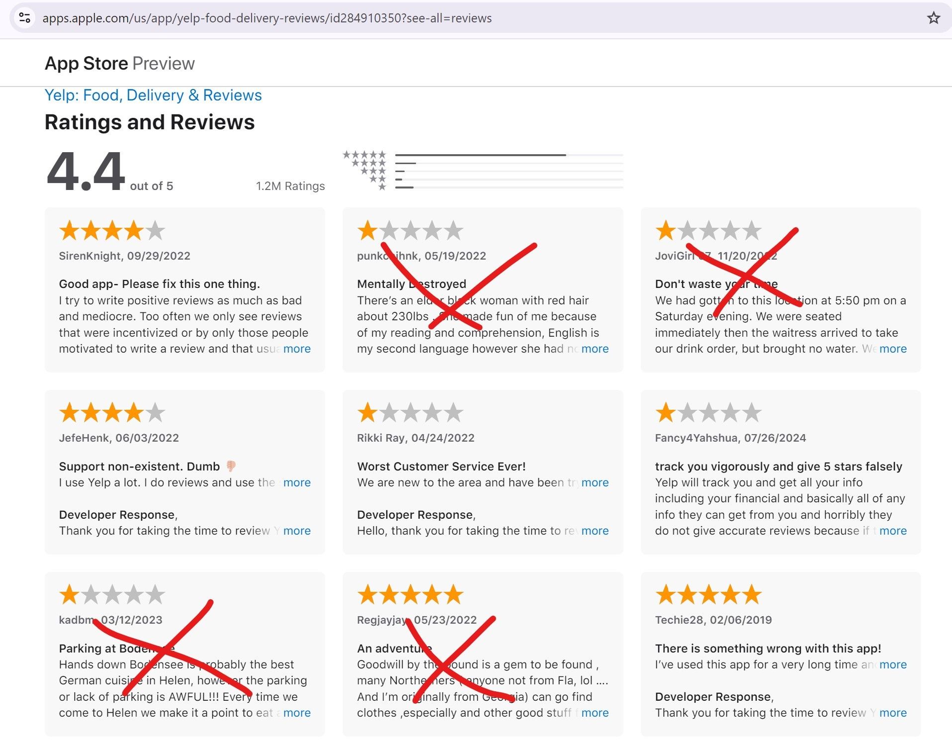 Wanna know how many idiots there are in the world? Check out Yelp app ...