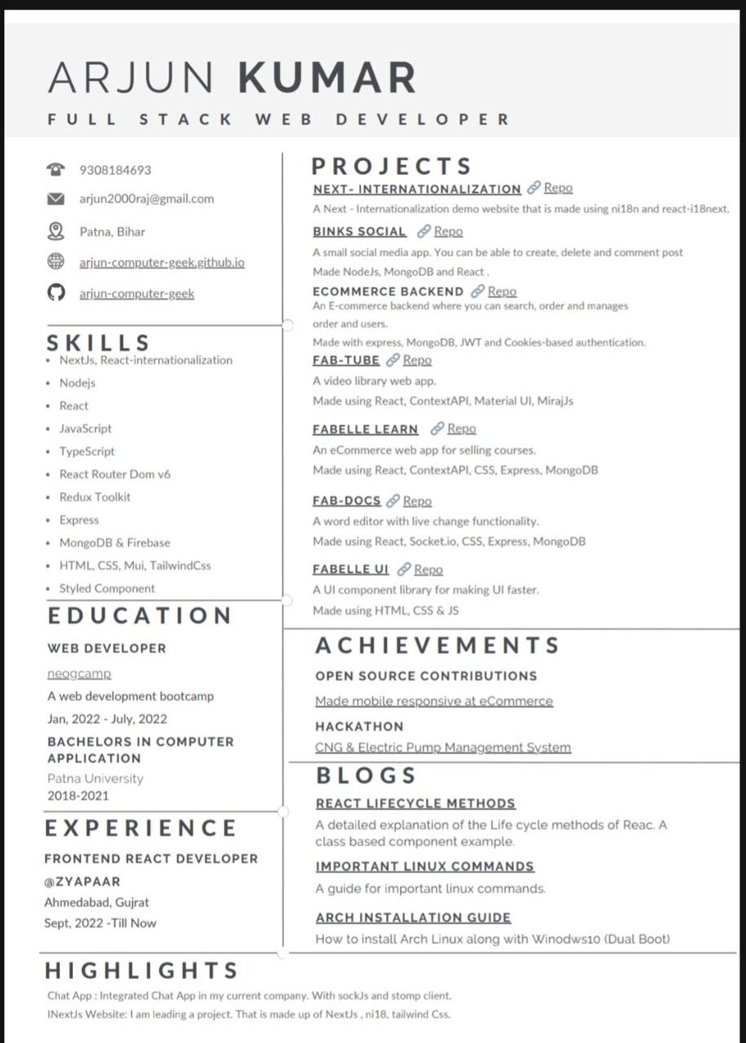 Hi l am looking for React frontend developer role.... | Fishbowl