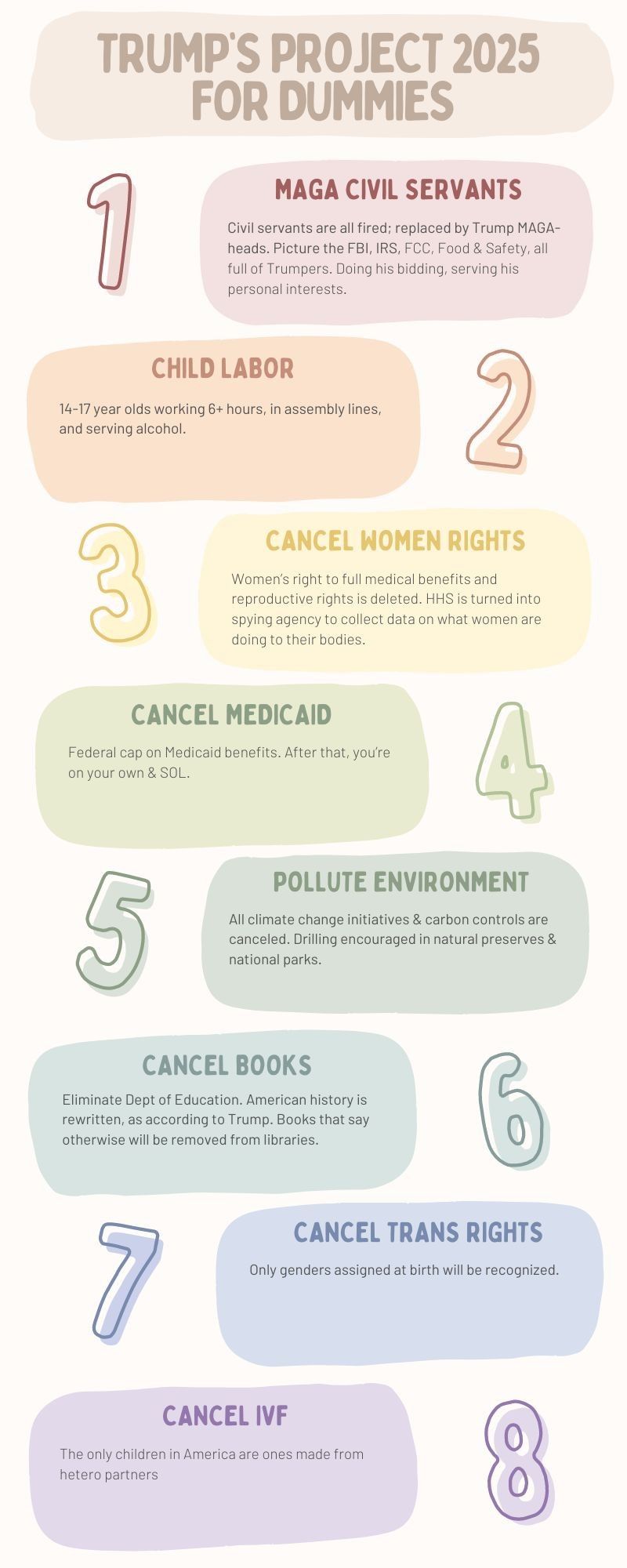 I'm saving everyone from reading Trump's 900-page agenda, called ...