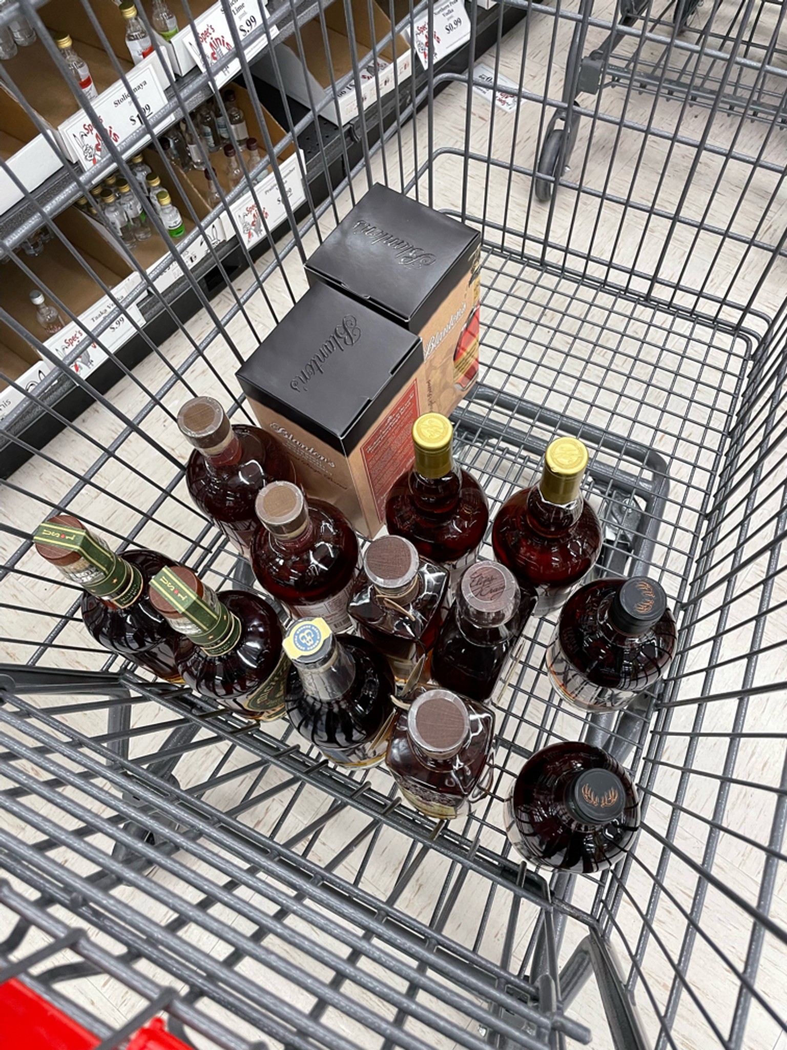 Line at Specs Houston for the Bourbon drop - about... | Fishbowl