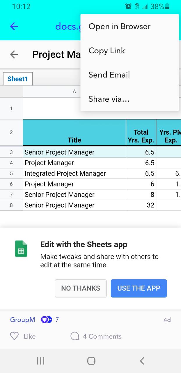 Here is the Project Management Salary Google Doc. ... | Fishbowl