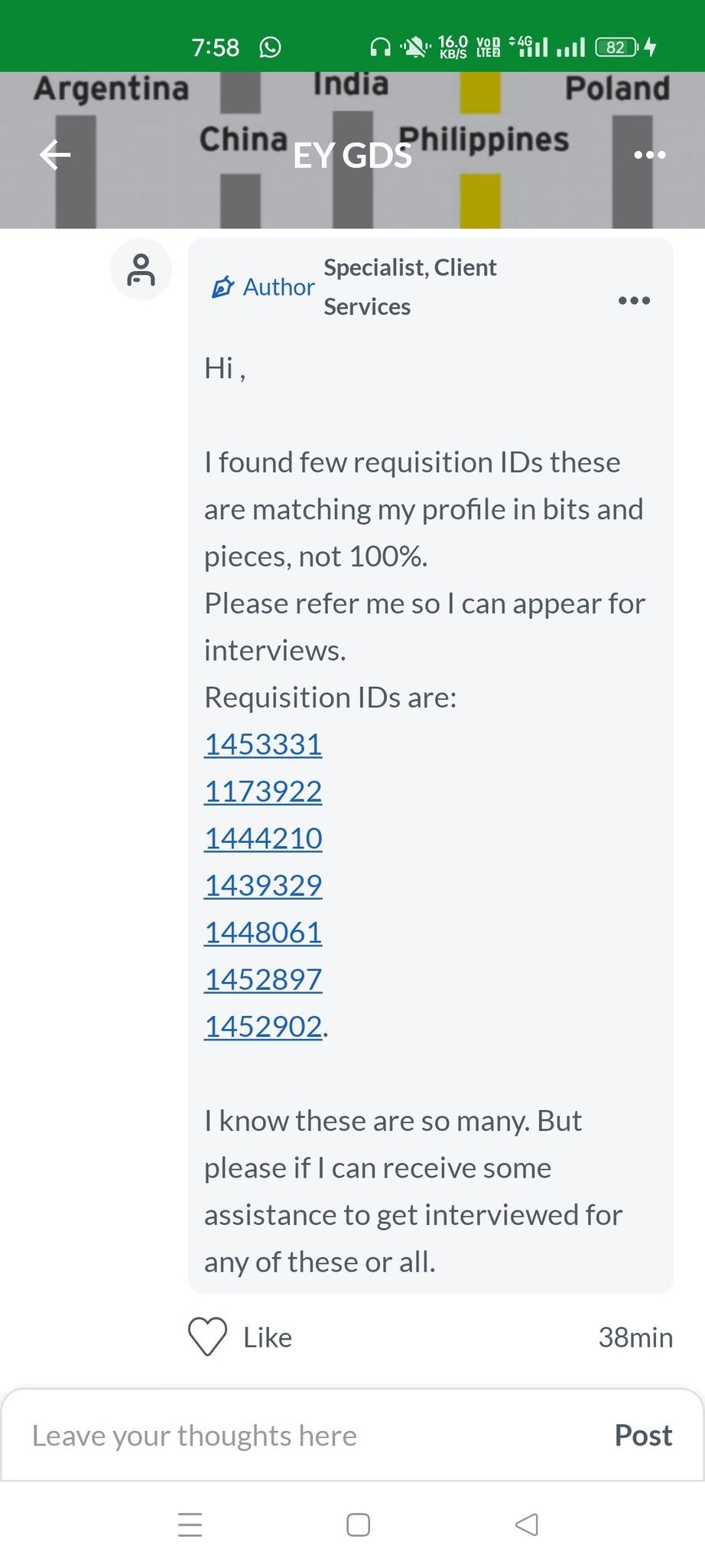 Can anyone please refer me for any of these requis... | Fishbowl