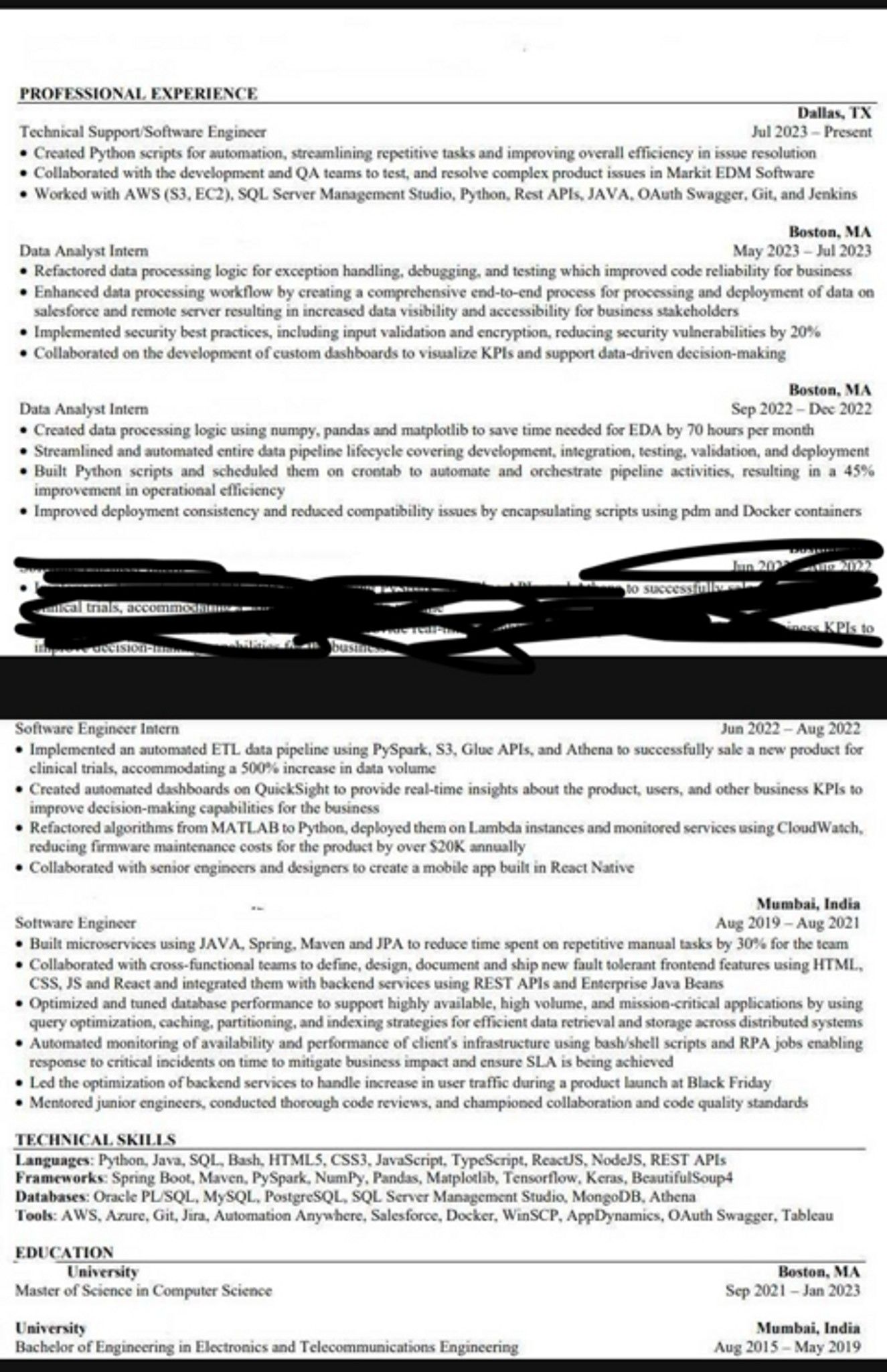 Applying for SWE/Backend roles since last January ... | Fishbowl