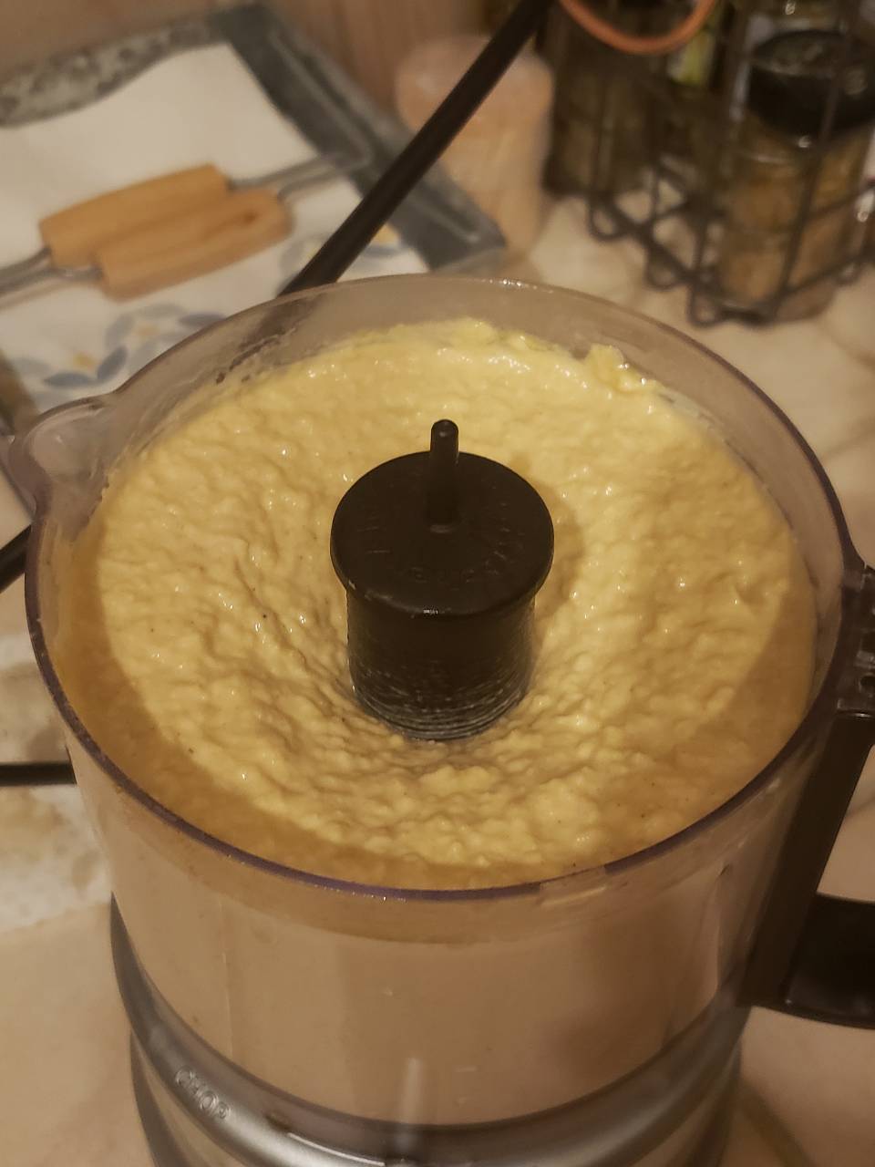 Making hummus for the first time at 11pm. I think it's good, but gonna ...