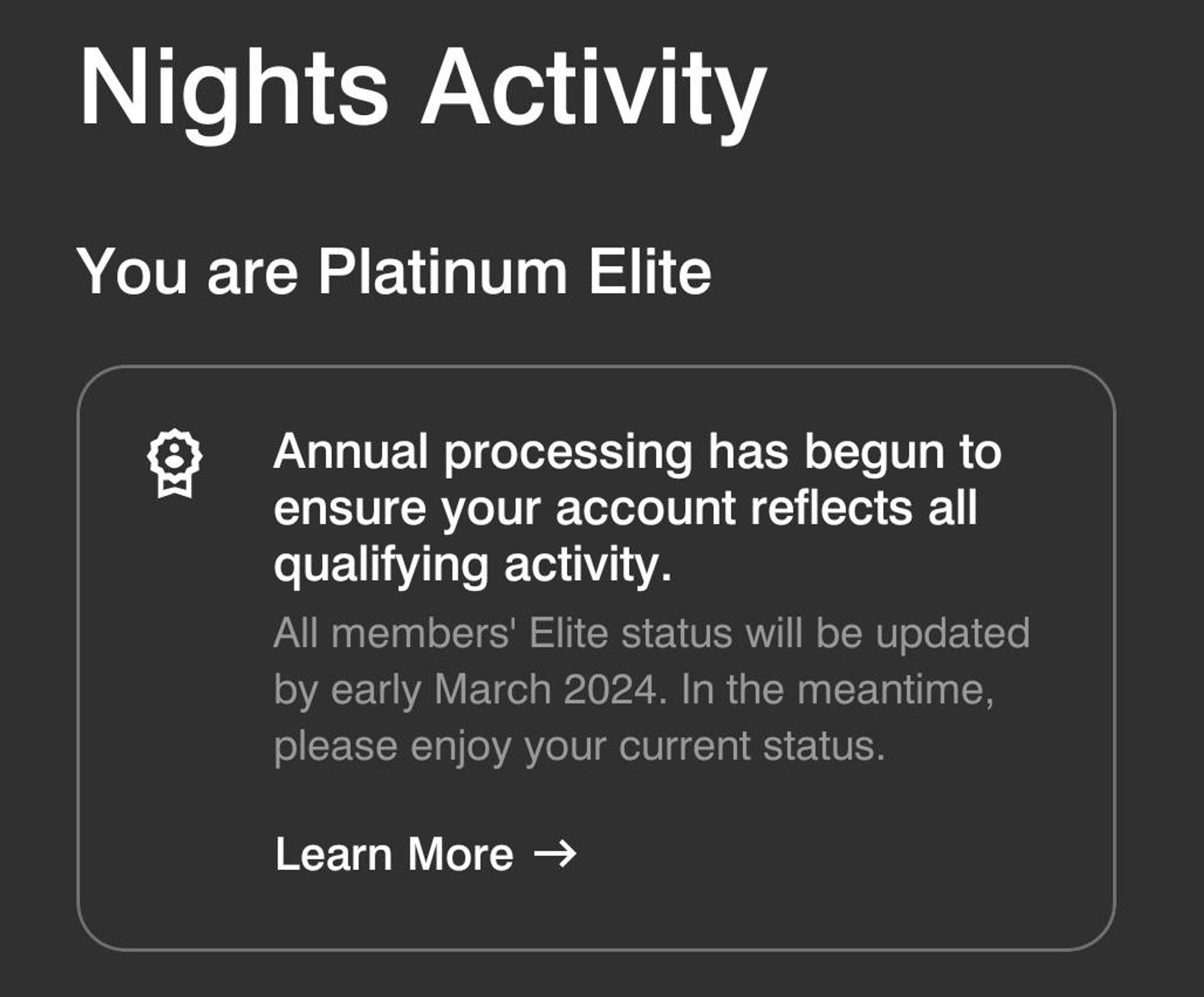 when can i expect marriott lifetime status tracker... | Fishbowl