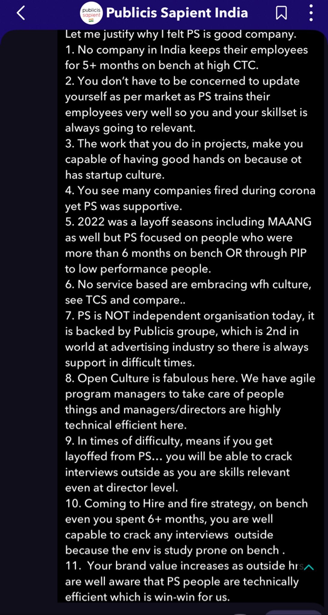 Publicis Sapient India bowl | Glassdoor