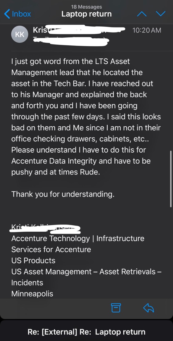 Ex-Accenture employee. I’m being taken to collecti... | Fishbowl