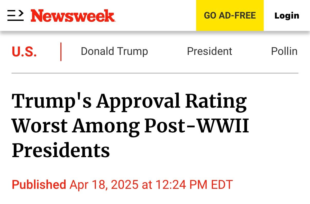 Trump has the worst approval rating ever | Fishbowl