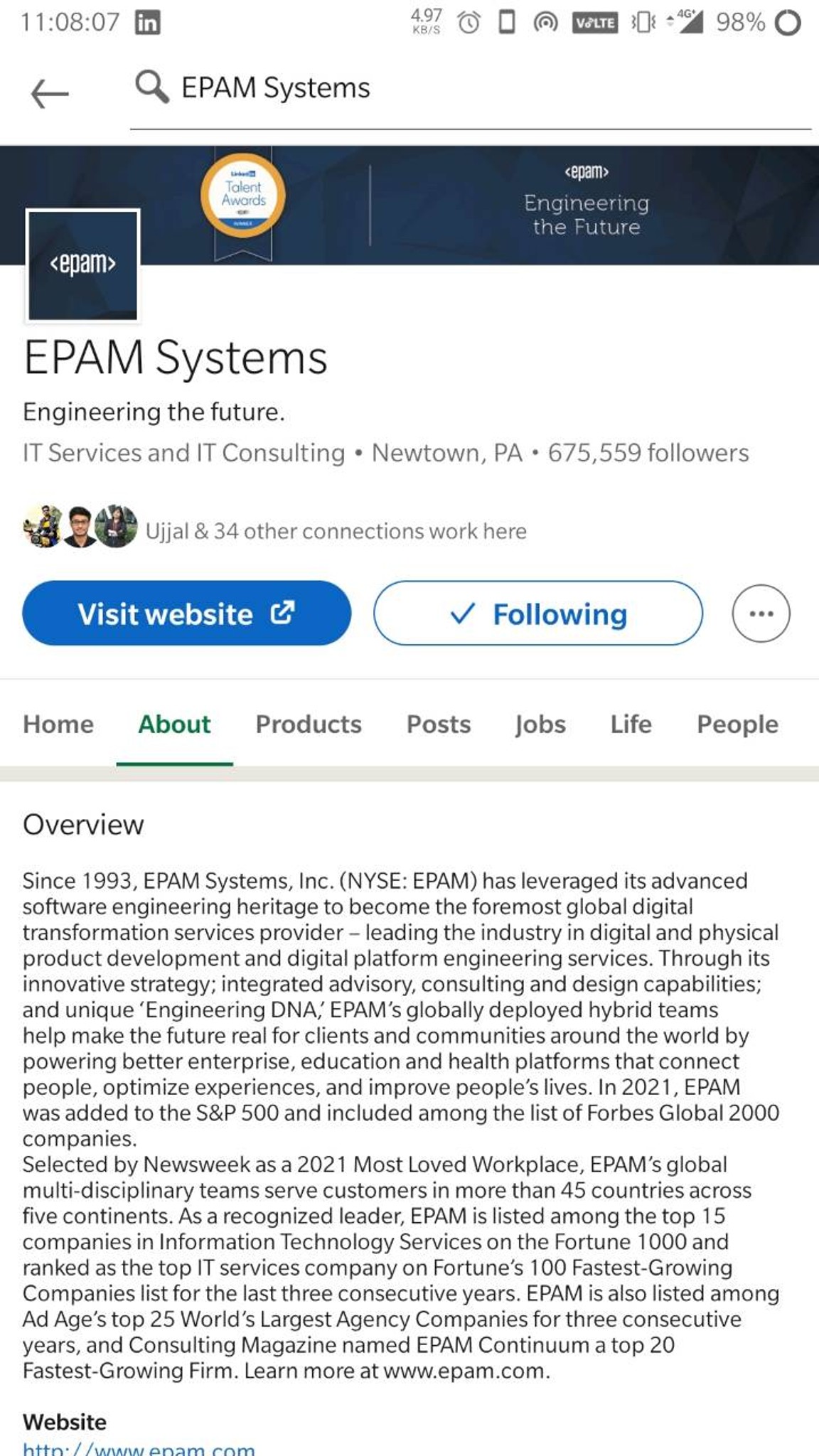 Do EPAM Systems employees have to go through the s... | Fishbowl