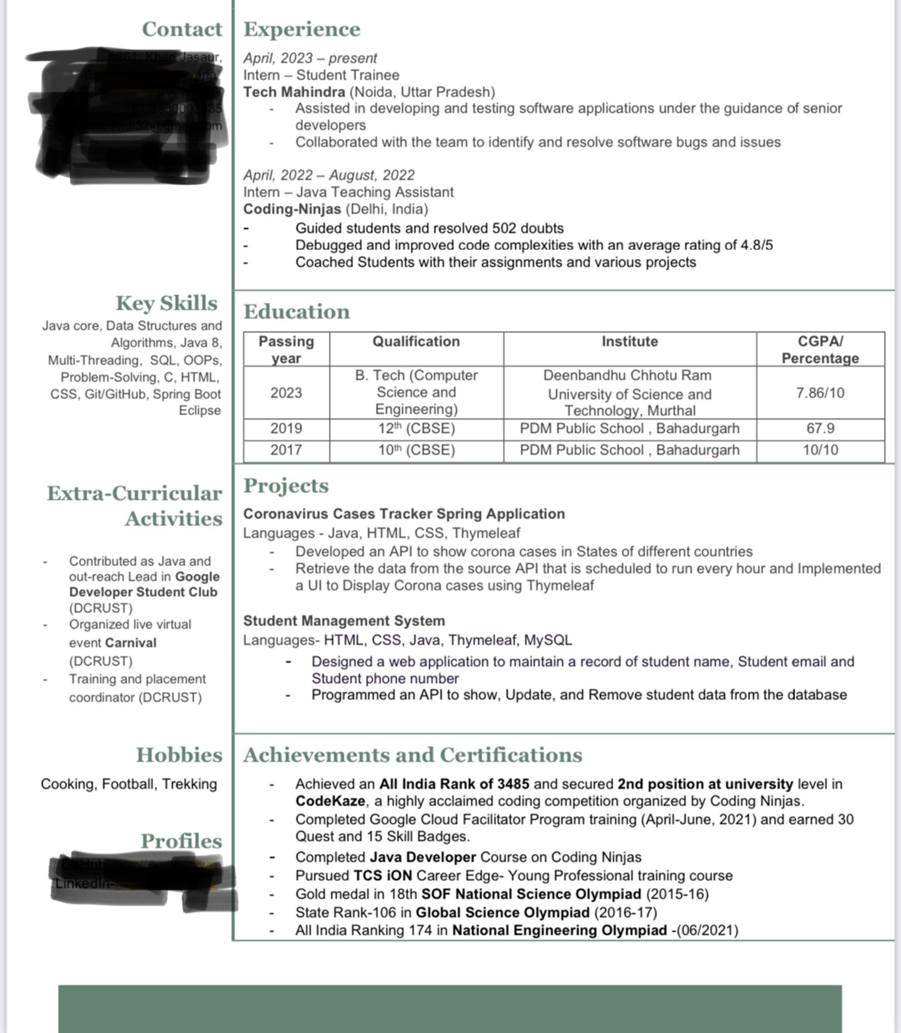 Hi, Tam a 2023 graduate and have 2 offers from startups of 3-4 Ipa and ...
